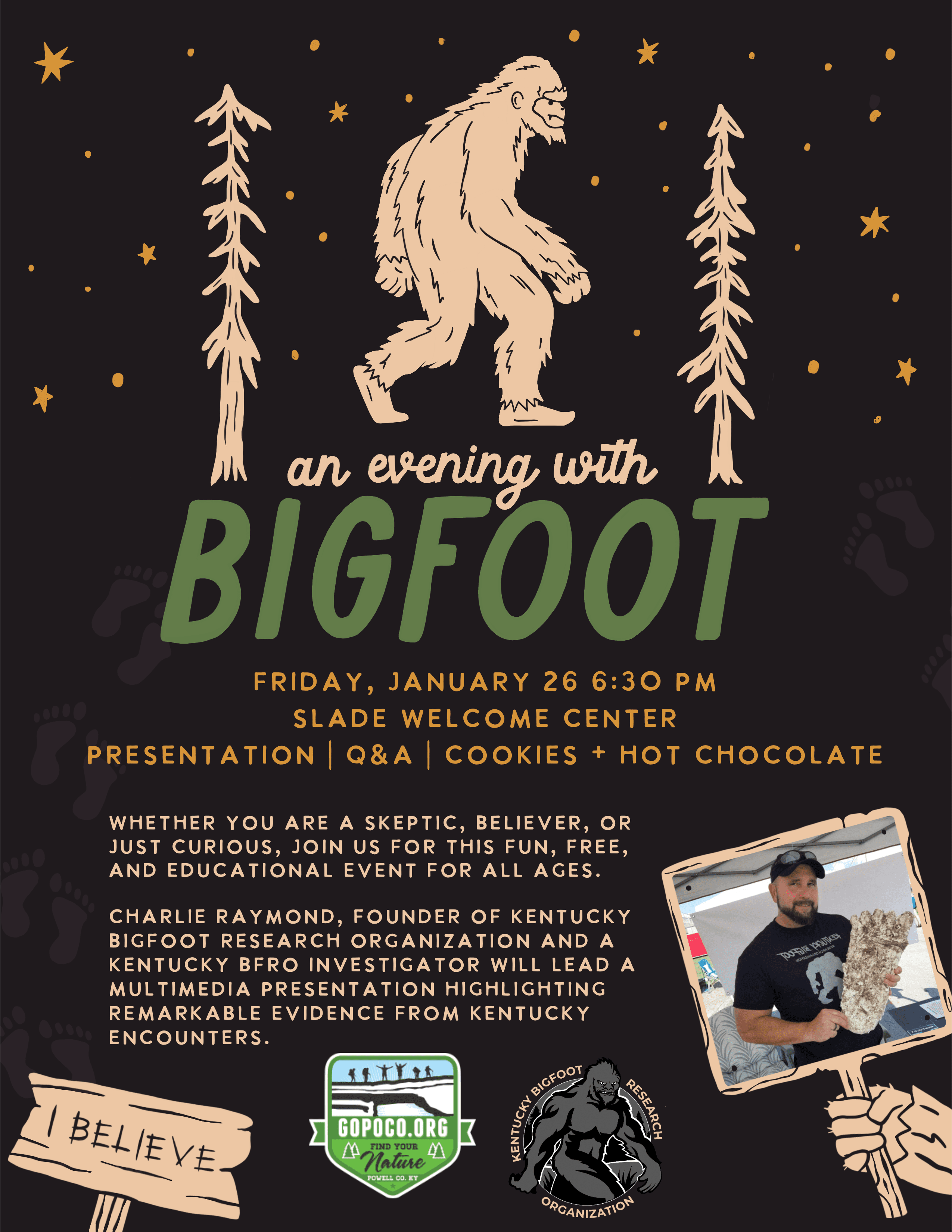 An Evening with Bigfoot at the Slade Welcome Center – with Charlie ...