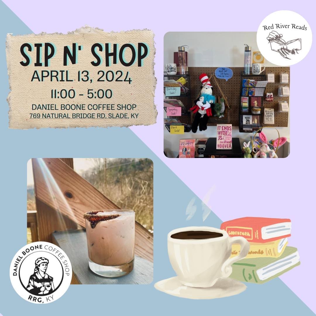 Sip and Shop with Red River Reads and Daniel Boone Coffee Shop | Powell ...