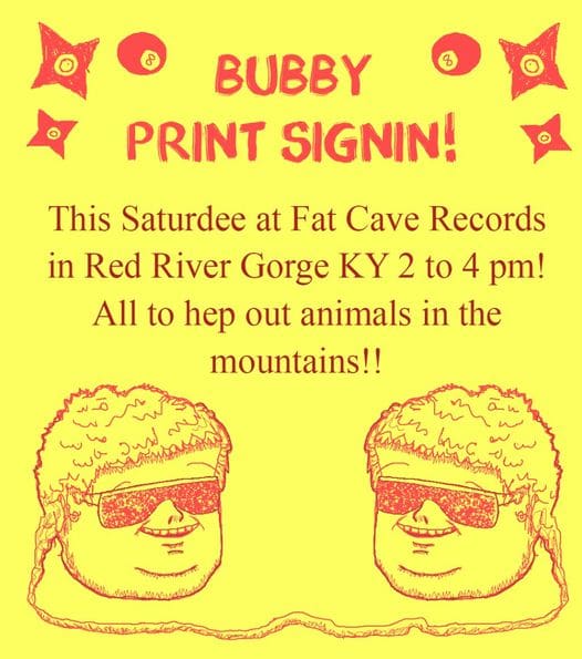 LIL Bubby Child print signing at Fat Cave Records! | Powell County Tourism