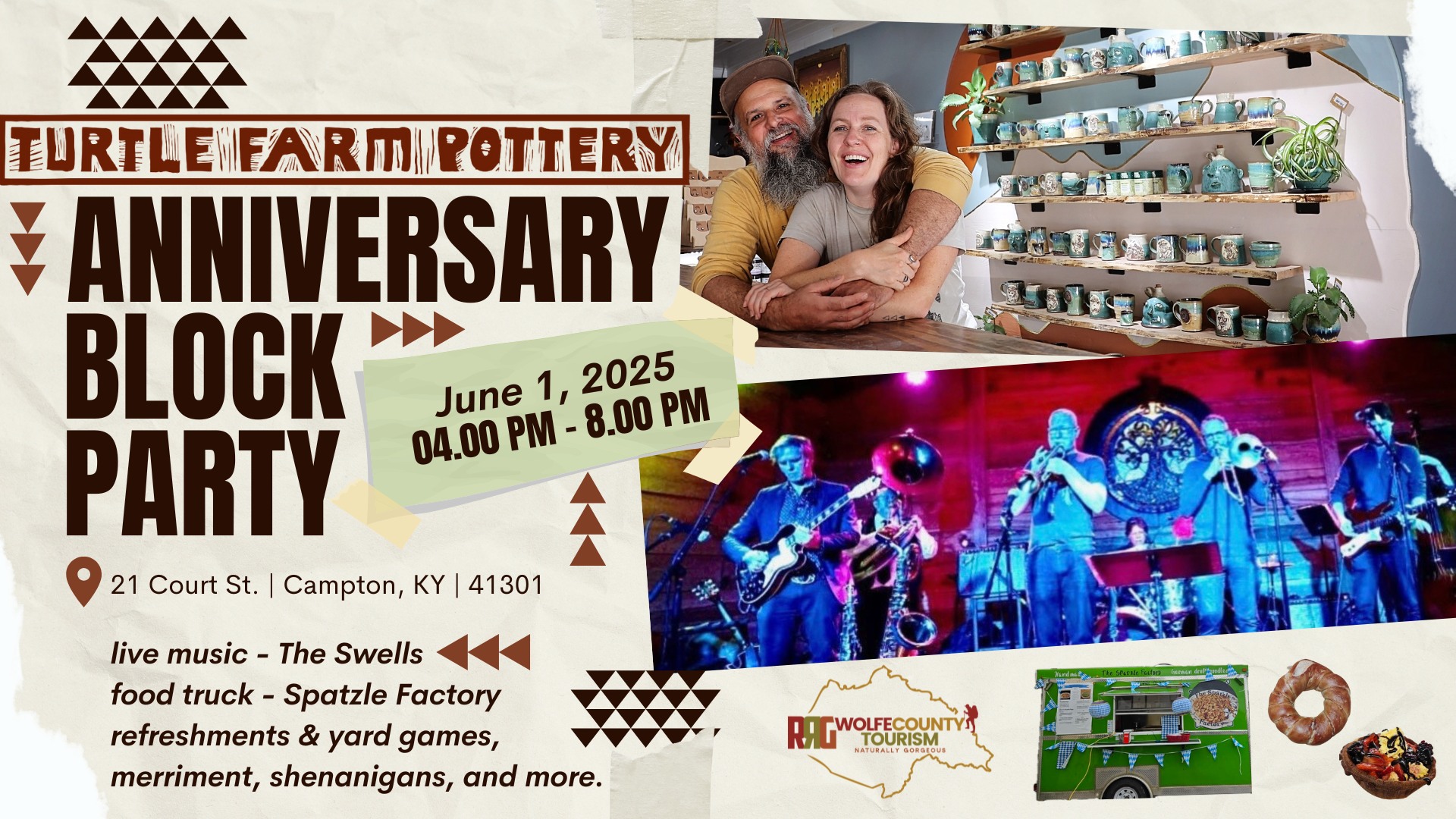Turtle Farm Pottery Anniversary Block Party | Powell County Tourism